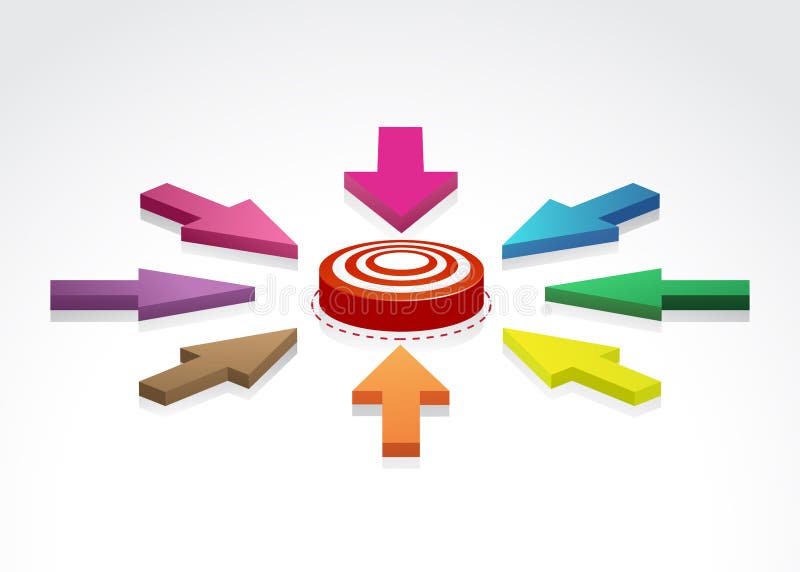 Pointing to target stock illustration. Illustration of clip - 32398913