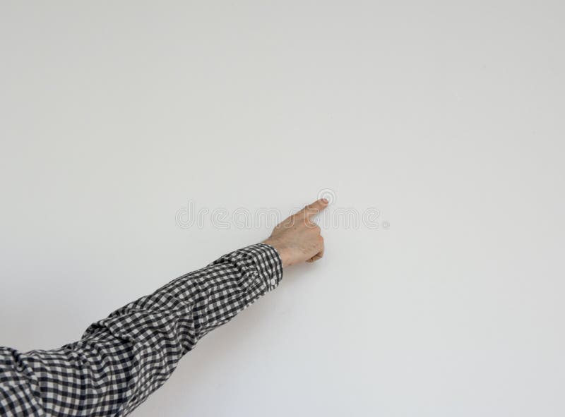Pointing up male hand stock image. Image of direction - 72970455