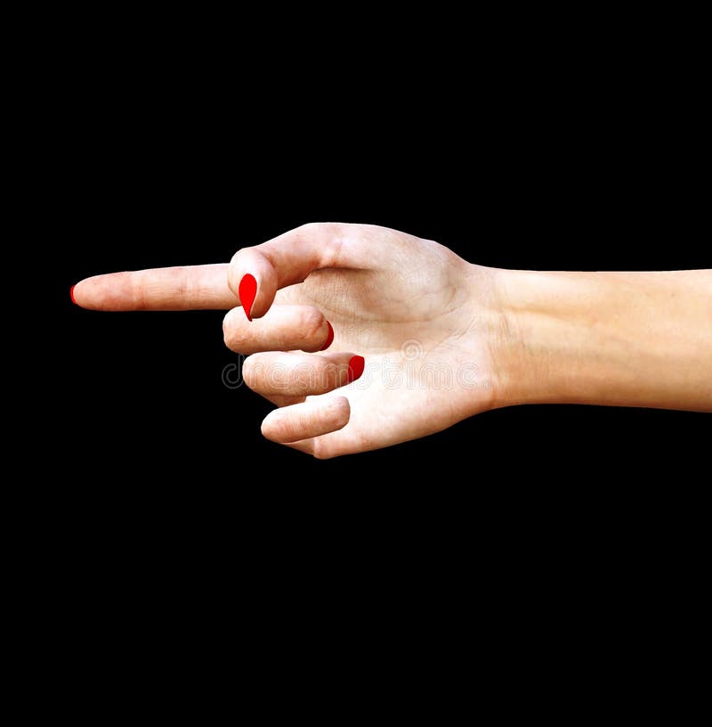 Pointing this way stock illustration. Illustration of black - 590406