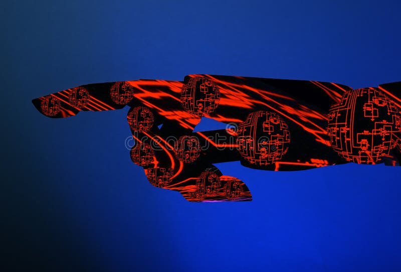 Pointing the way ii stock photo. Image of banner, hand - 353609540