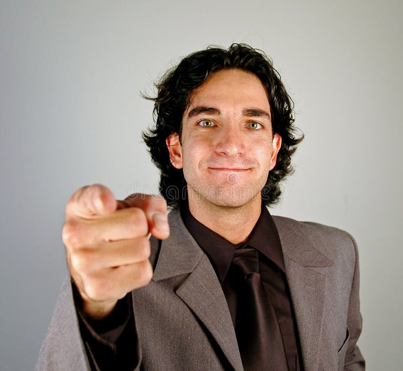 Pointing at you stock image. Image of portrait, skin, close - 11357