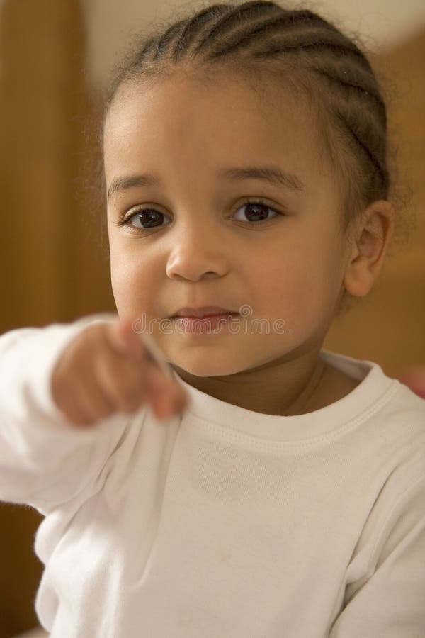 Pointing at You Too stock image. Image of braided, dark - 622987