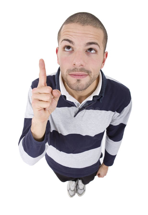 Pointing stock photo. Image of emotion, excited, studio - 37905990