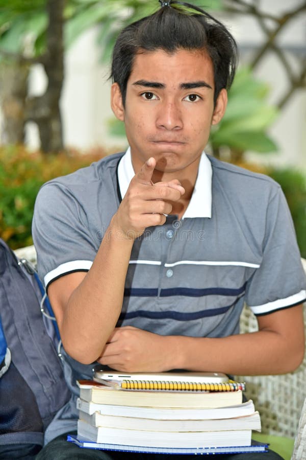 A Pointing Young Minority Boy Student Stock Photo - Image of pupils ...