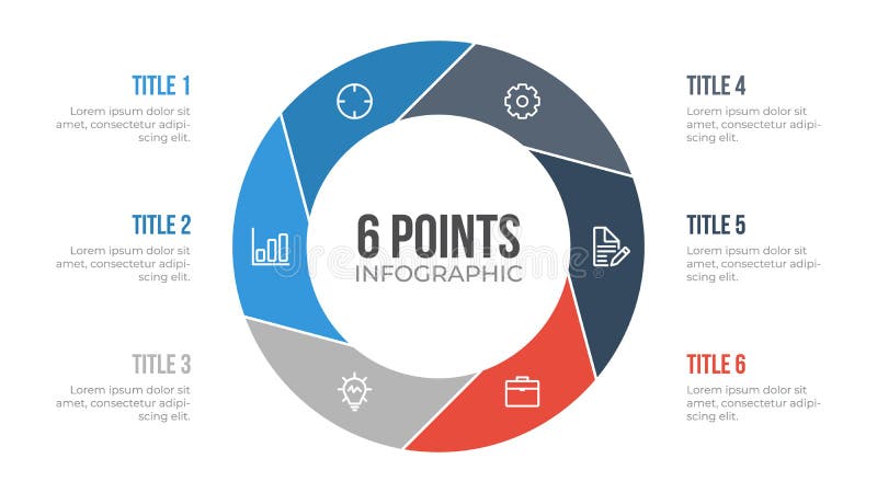 5 Points Circle Infographic Element Vector, Can Be Used for Workflow ... 5 Points Circle Infographic Element Vector, Can Be Used for Workflow ...