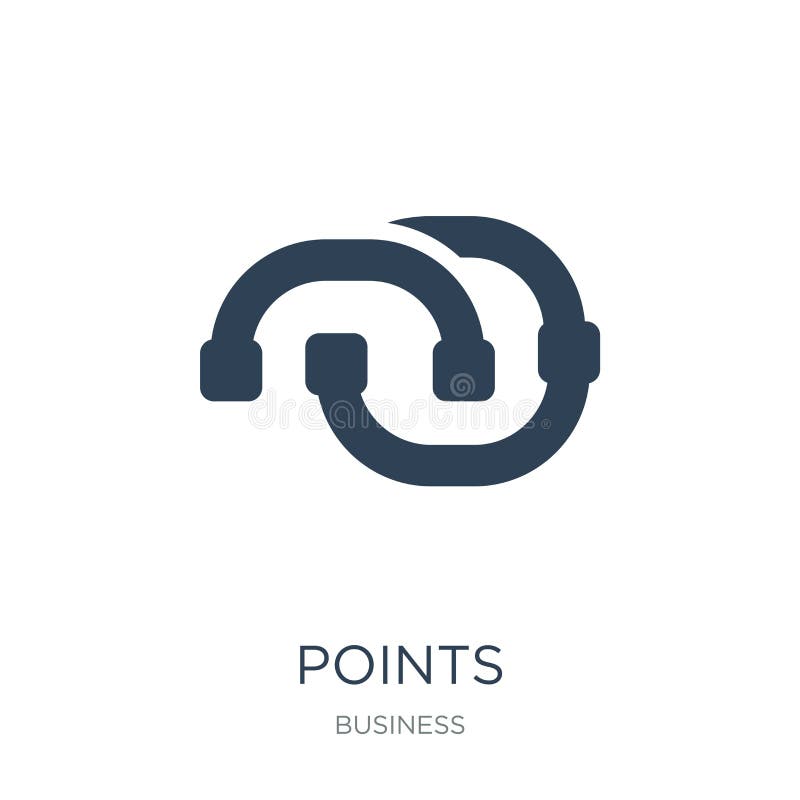 Points Connected Chart Icon in Trendy Design Style. Points Connected ...
