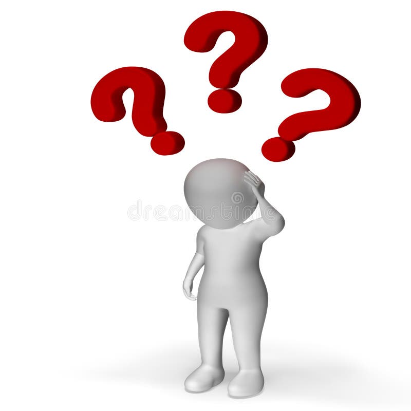 Points D'interrogation Au-dessus De L'homme Montrant La Confusion Et L ... Points D'interrogation Au-dessus De L'homme Montrant La Confusion Et L ...