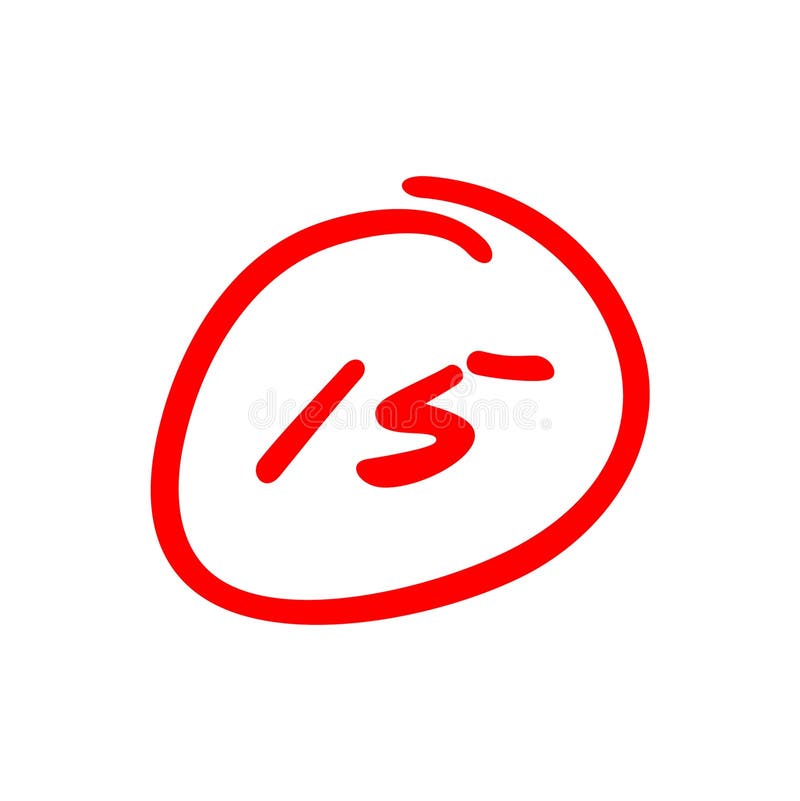 20 Points Exam Score, Low Test Scores, Hand Drawn Illustration - Vector ...