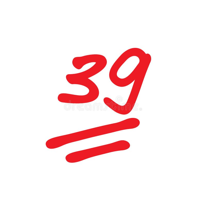 39 Points Exam Score, Thirty Nine Points Grade Results, Isolated on ...