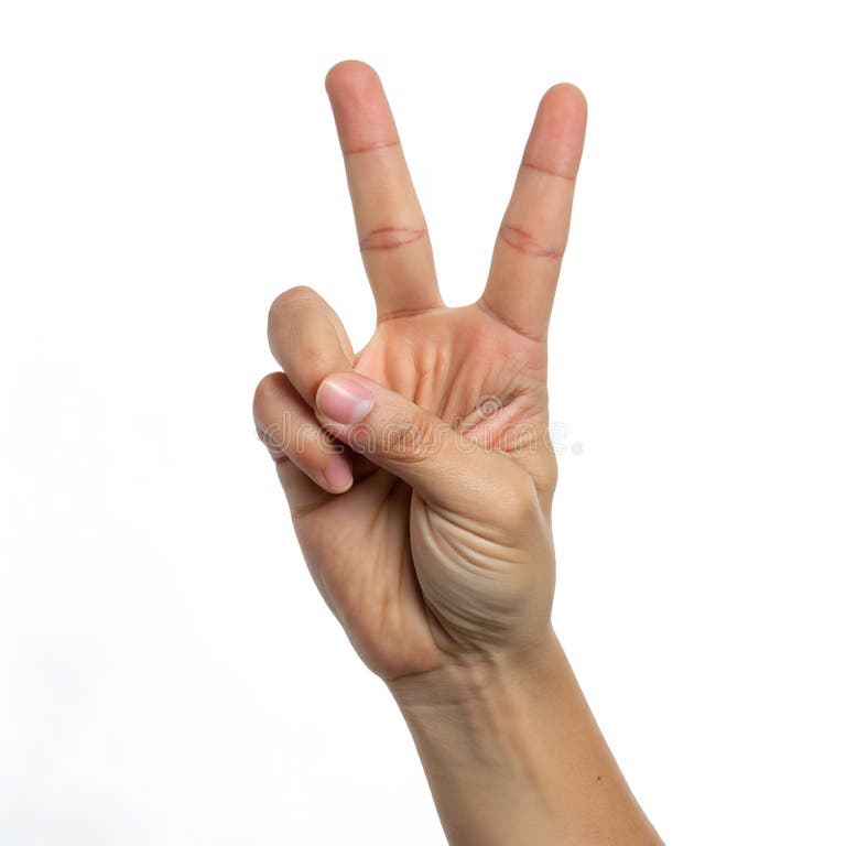 Points Hand Gesture stock illustration. Illustration of communication ...