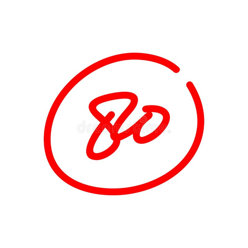 D+ Exam Score, Grading System in Education, Letter D Plus, Hand Drawn ...