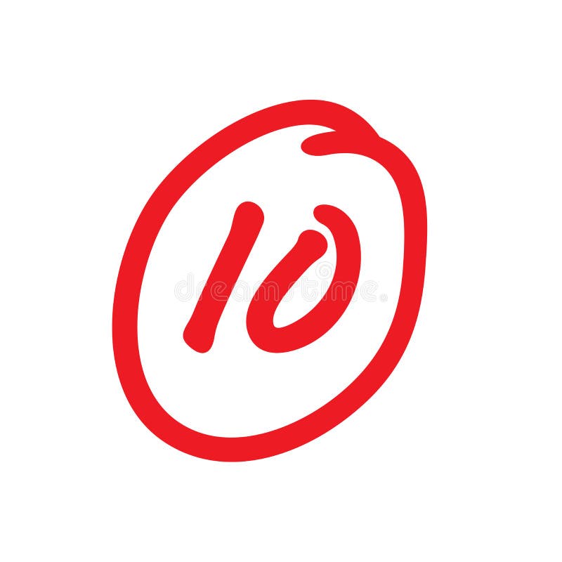 10 Points Illustration, Ten Points Final Exam Score - Vector Stock ...