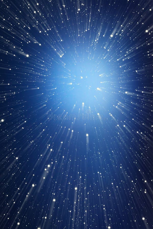 Points of Light Flying into Infinity. Stock Image - Image of ...