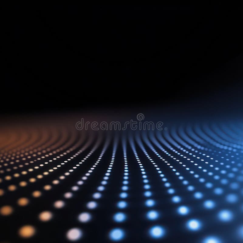 Points of Light in Rows on a Black Background Stock Photo - Image of ...