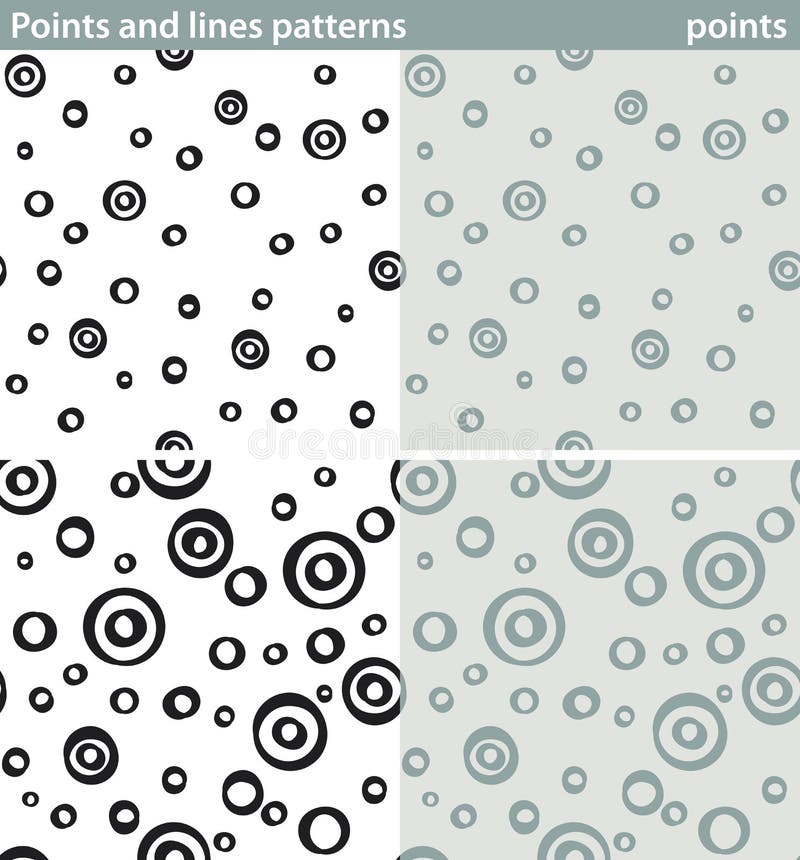 Points and Lines Patterns, Points Stock Vector - Illustration of ...