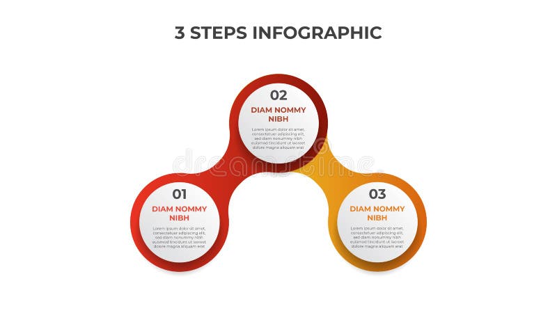 3 Points of Steps, Infographic Element Template Vector Stock Vector ...
