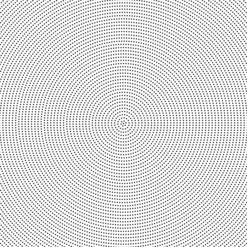 Points Sur Les Cercles Concentriques Illustration de Vecteur ...