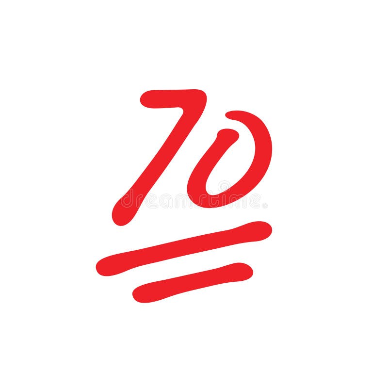 70 Points Test Score, Seventy Points Grade Results, Exam Score Vector ...