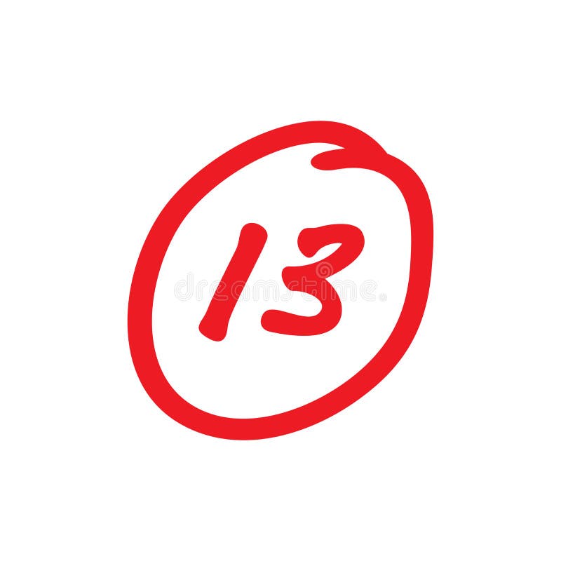 13 Points Test Score, Thirteen Points Grade Results, Vector ...