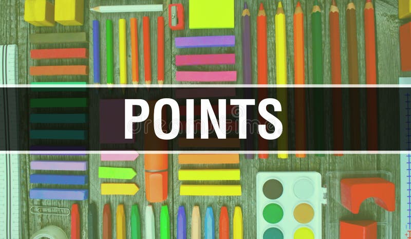 Points Text with Back To School Wallpaper. Points and School Education ...