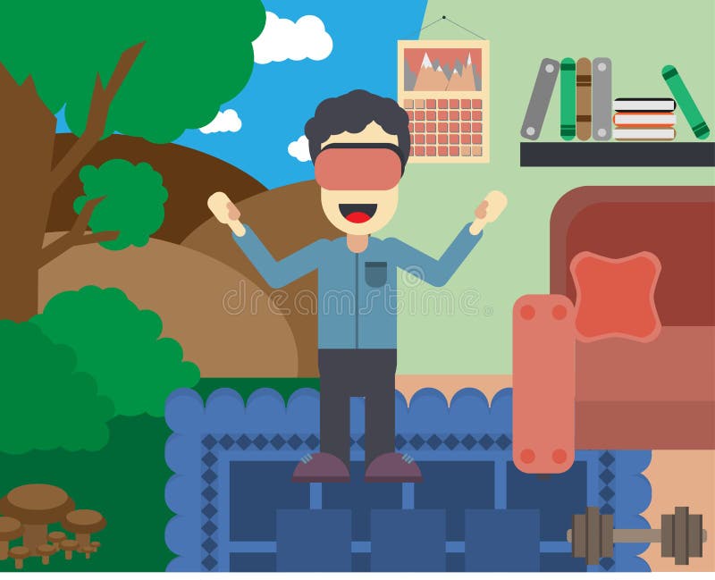 Virtual Reality Example Stock Illustrations – 739 Virtual Reality ...