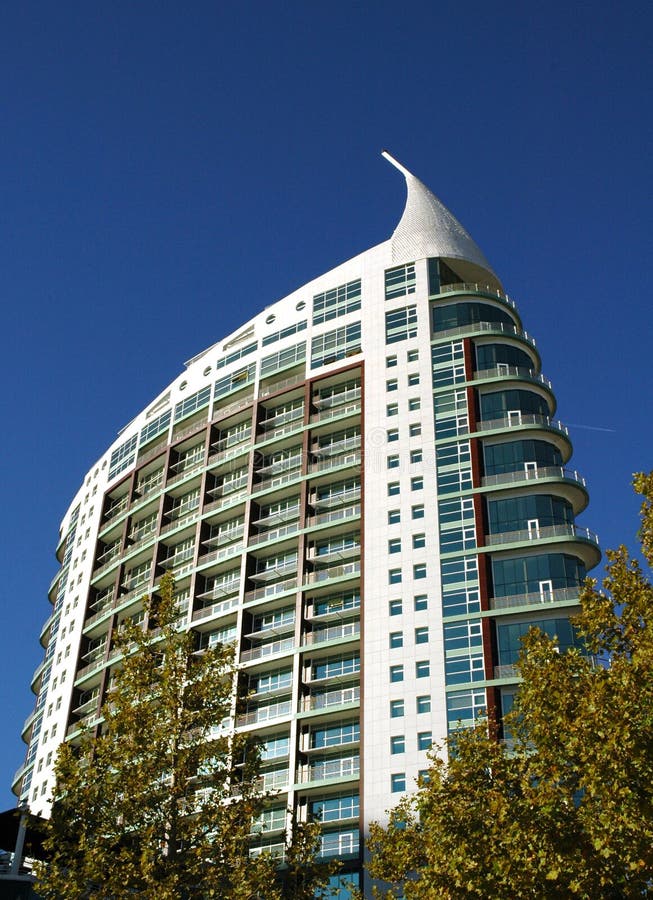 Pointy stock photo. Image of pointy, tower, modern, tree - 1073728