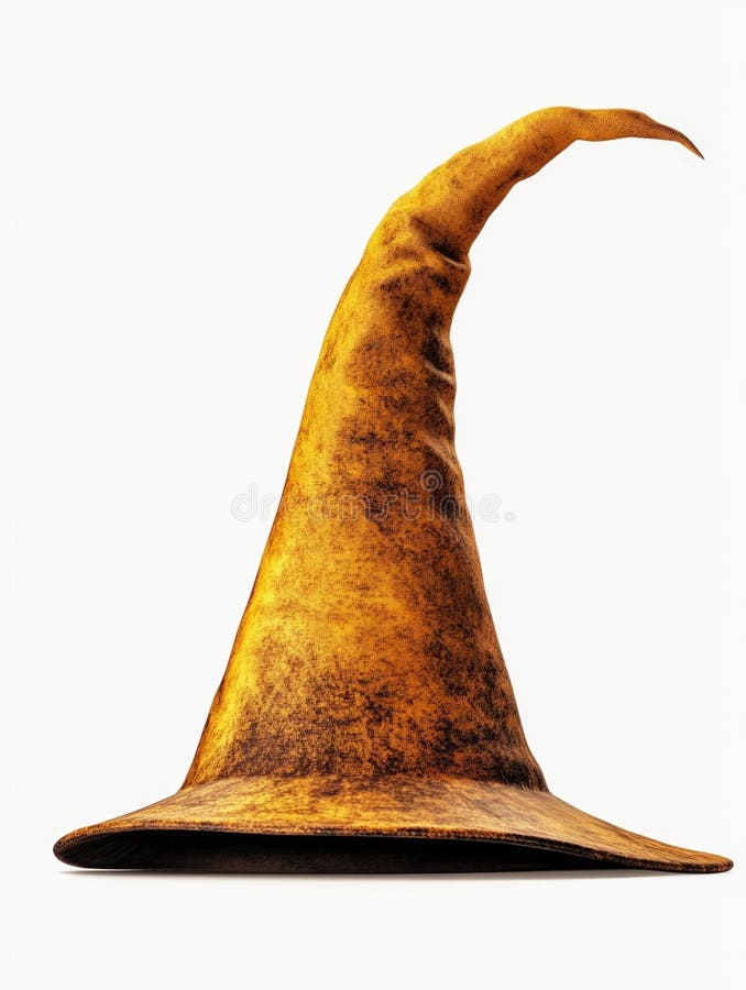 Yellow Wizard Hat stock photo. Image of props, potion - 359693194