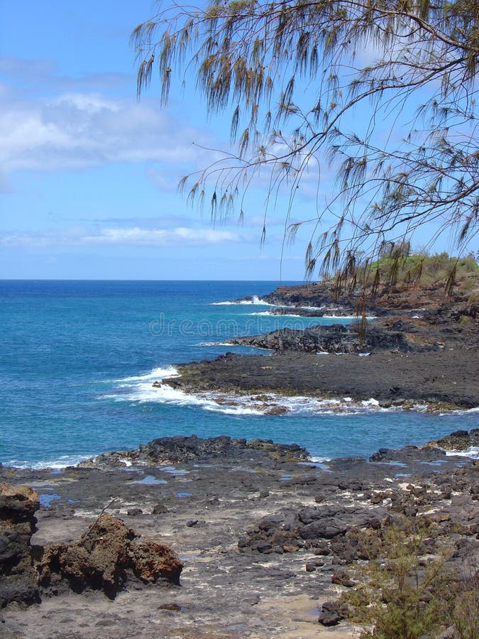 Poipu, Hawaii stock image. Image of pacific, rock, lava - 4127235
