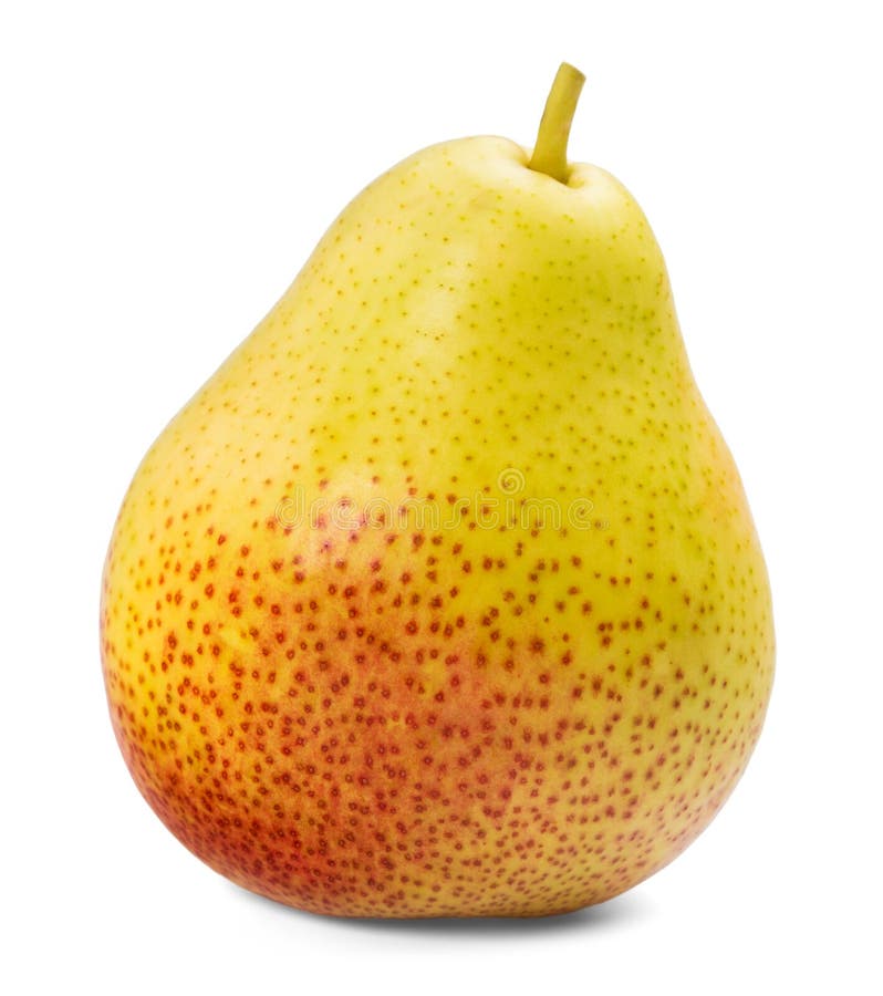 Poire Verte D'isolement Sur Le Fond Blanc Photo stock - Image du ...