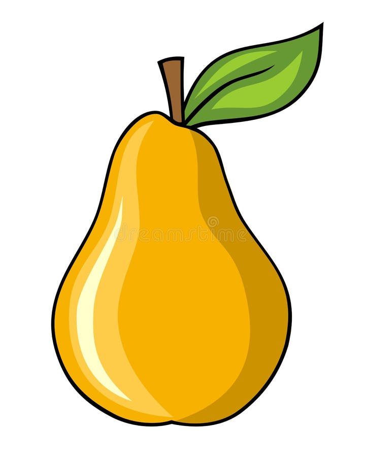 Poire illustration de vecteur. Illustration du canette - 44859944