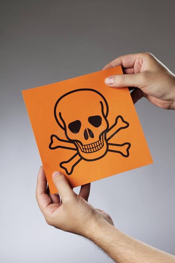 Poison stock photo. Image of hazardous, orange, crossbones - 16090044