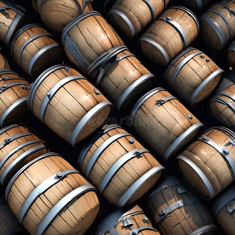 Poison Barrels, AI-generatet Stock Illustration - Illustration of ...