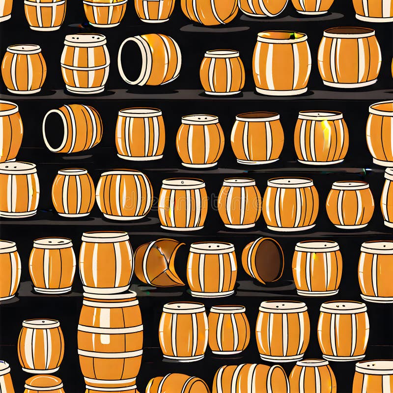 Poison Barrels, AI-generatet Stock Illustration - Illustration of ...