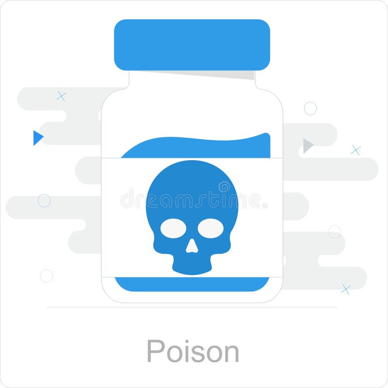 Poison stock vector. Illustration of design, icon, hazard - 340613103