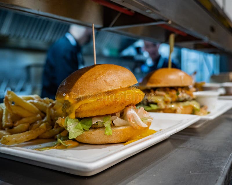 Fish burger stock photo. Image of poison, sandwich, fish - 202173796