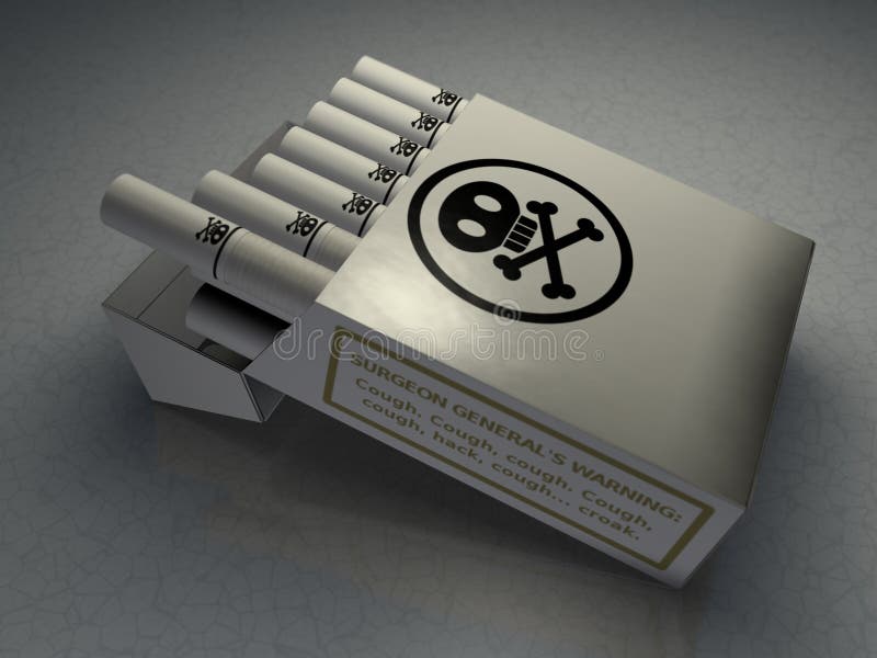 Poison Cigarettes stock illustration. Illustration of white - 13045049