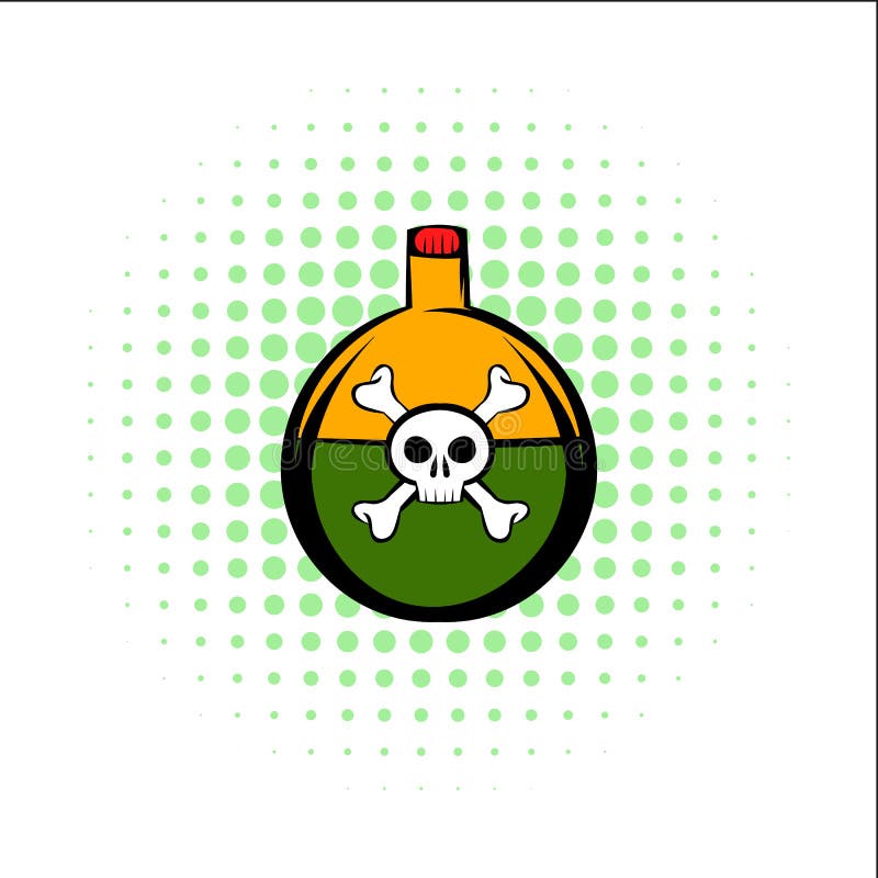 Poison icon cartoon stock vector. Illustration of drink - 88213656