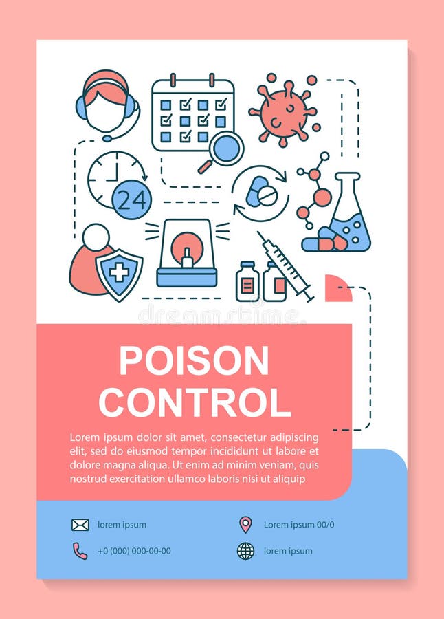 Poison Control Poster Template Layout. Toxic Element Research and ...