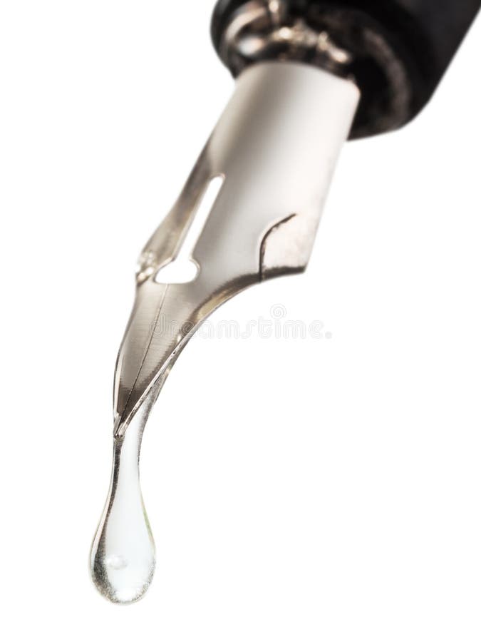 Fluid Drop Dripping from the Tip Pen Stock Photo - Image of envenom ...