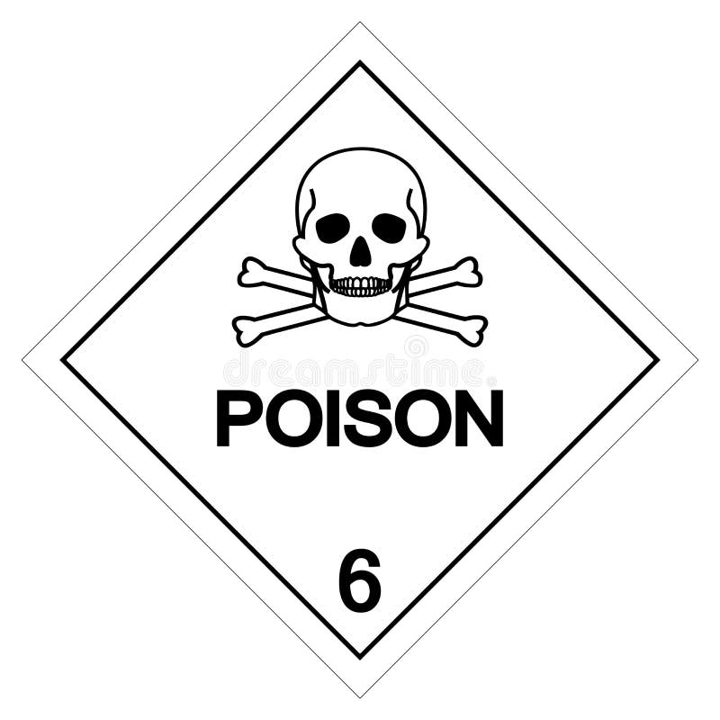Poison Label Symbol Sign ,Vector Illustration, Isolate on White ...