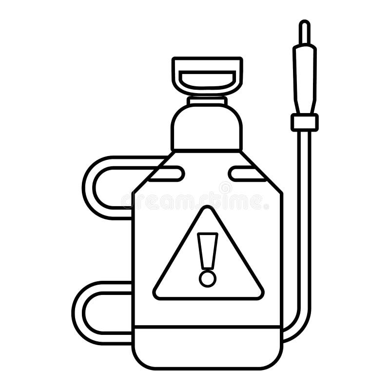 Poison Pest Control Icon, Outline Line Style Stock Vector ...