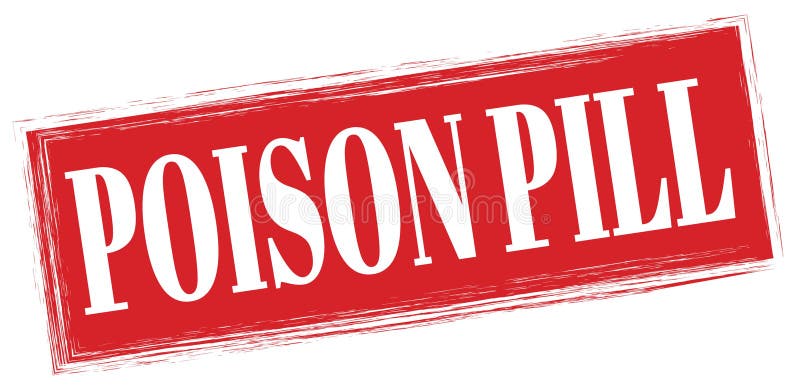 POISON PILL Text Written on Red Stamp Sign Stock Illustration ...