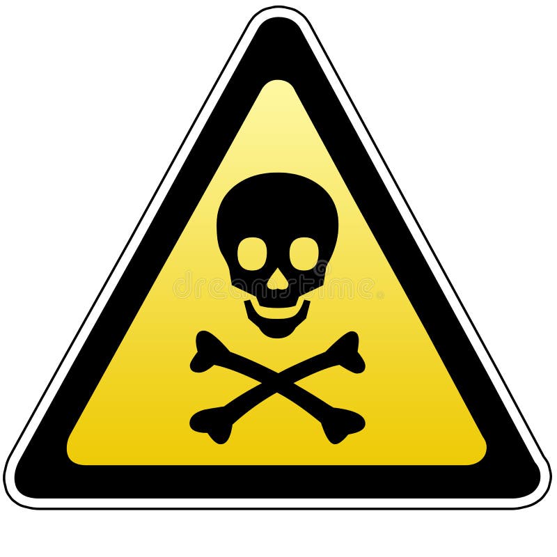 Poison sign stock vector. Illustration of shiny, contaminated - 10712754