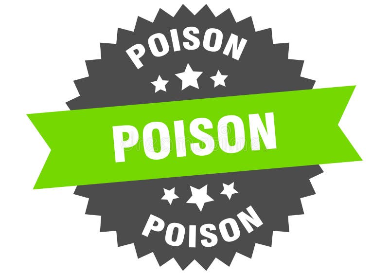 Poison Sticker. Poison Sign Set Stock Vector - Illustration of square ...