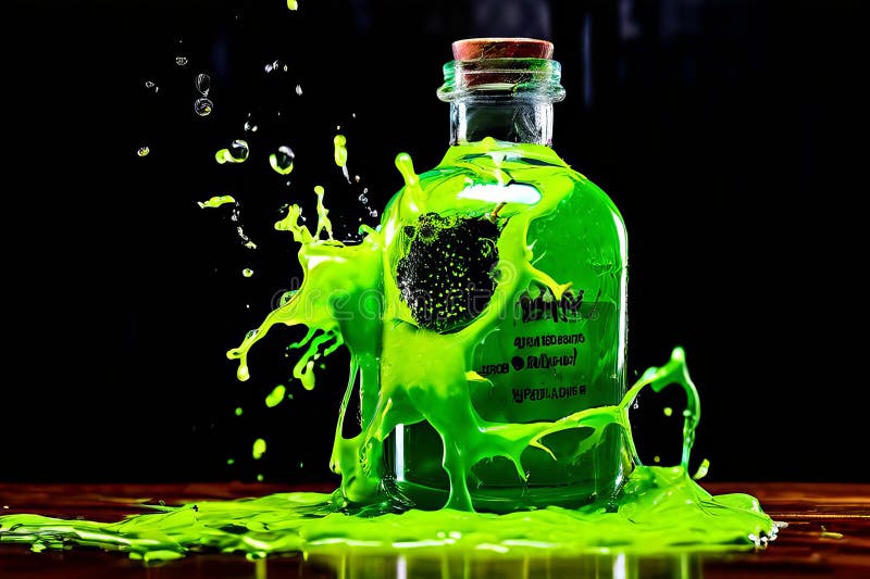 Poison Splattera Splatter that Forms a Toxic Noxious Liquid Caus Stock ...