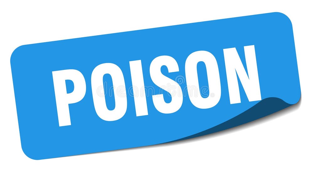 Poison Sticker. Poison Label Stock Vector - Illustration of background ...
