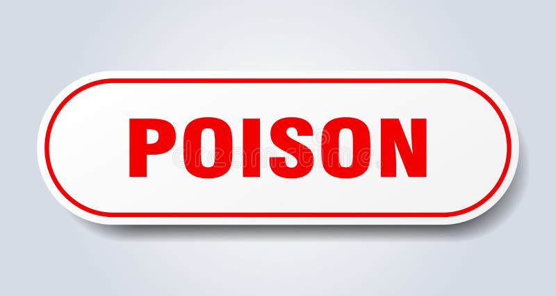 Poison Sticker. Poison Square Sign Stock Vector - Illustration of ...