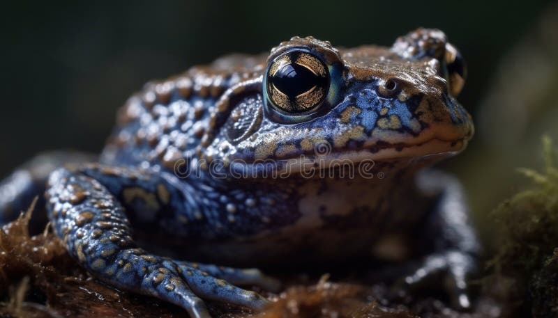 Poisonous Toad Sitting in Wet Swamp, Looking at Camera Generated by AI ...
