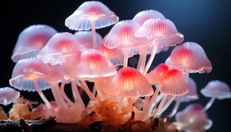 The Poisonous Toadstool Grows in the Uncultivated Forest, Close Up ...