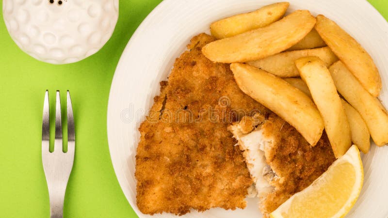 Poisson-frites Populaires Traditionnels Image stock - Image du frit ...